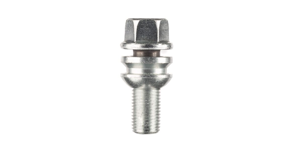M14x1.5 Radius R14 with Collar 19mm Hex Head Bolt (Silver) | PCD Parts